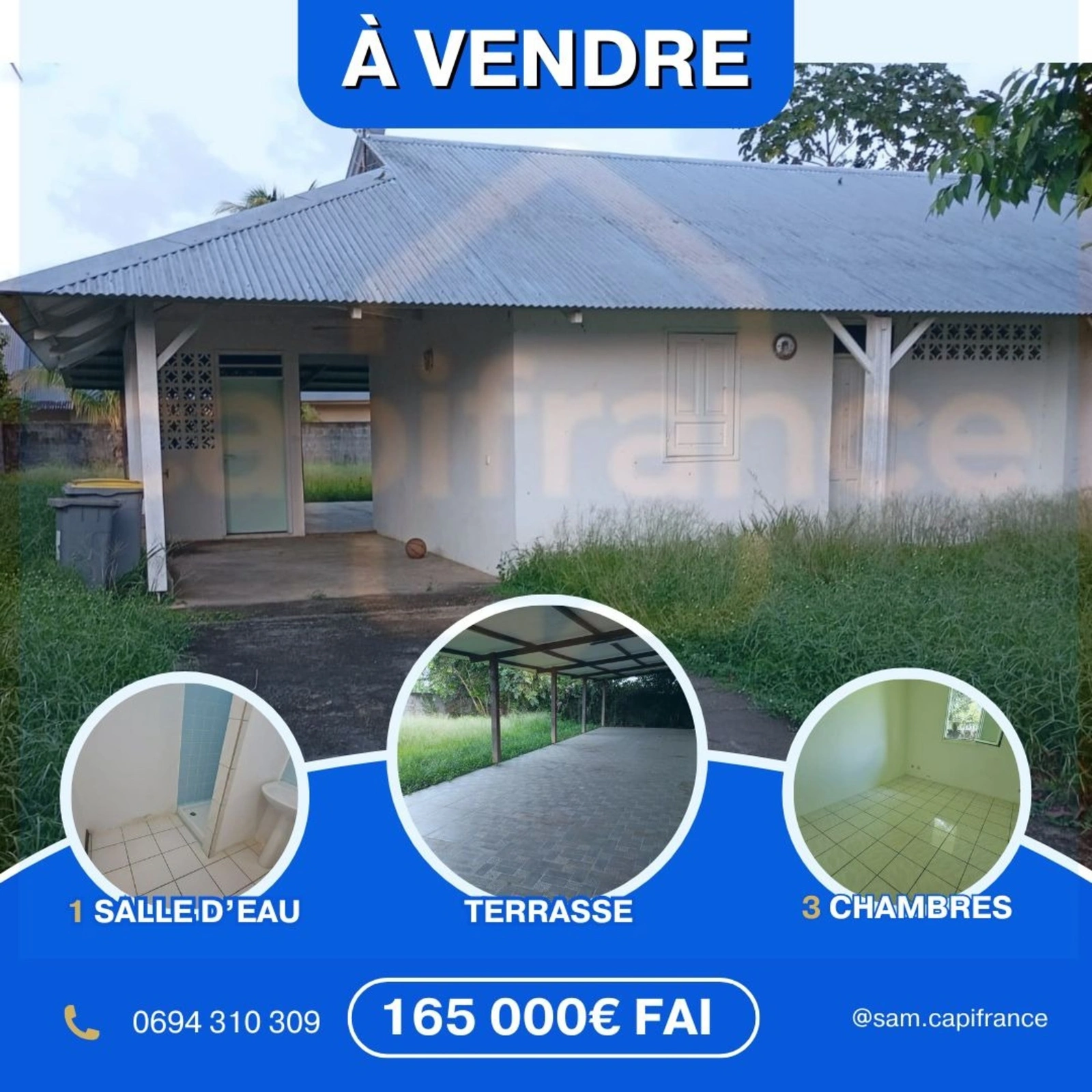 Maison à vendre MACOURIA 4 pièce(s) 76m2 165000€